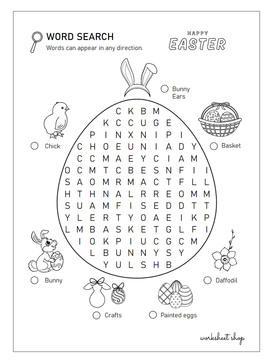 Easter, Spring - Worksheet Shop