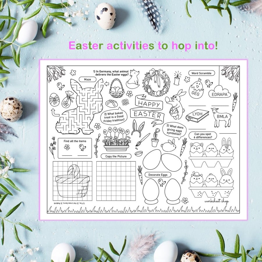 Holiday Favorites – Worksheet Shop